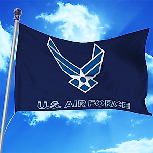 DELAYNOMORE77 US Air Force Flag United States Banner Polyester 3x5 Foot Flags Vivid Color and UV Fade Resistant Flag Outdoor Banner