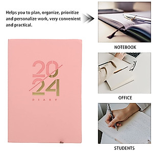 Cabilock 2024 Agenda Book Weekly Schedule Planner Daily to Do List Notepad 365 Journal Planner Monthly Schedule Planner 2024 Planner Book 2024 Daily Planner A5 Write a Book Paper Portable