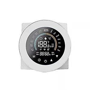 Tuya WiFi Smart Thermostat for Electric Heating Digital Temperature Controller Large L Display Touch Button Voice Control Compatible with Google Assist & Amazon Alexa/Xiaodu/Tencent