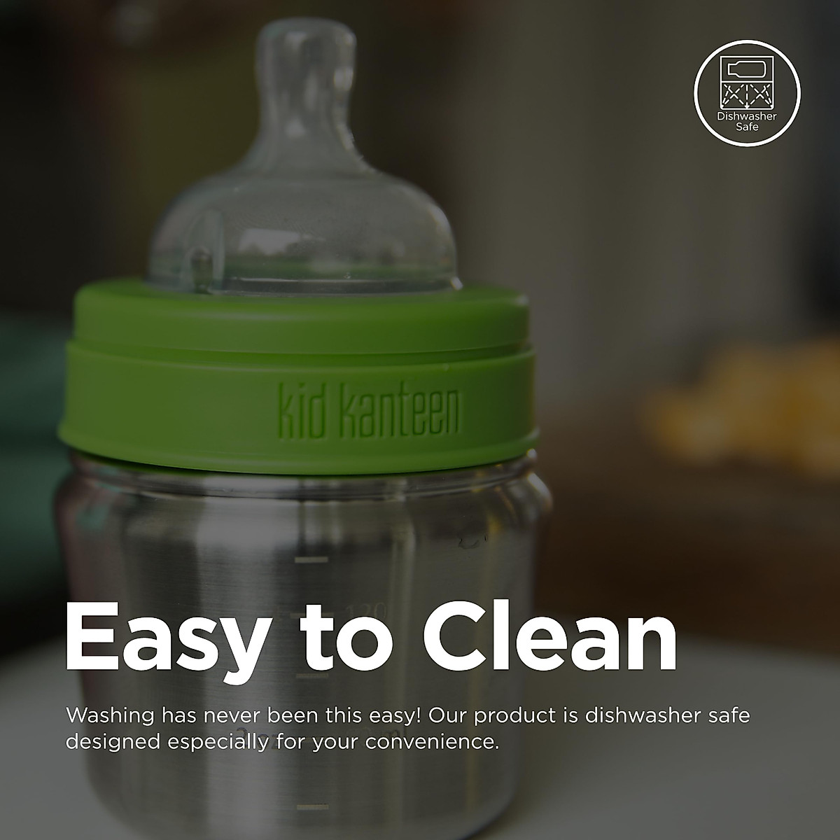 Klean Kid Kanteen Medium Flow Silicone Nipple-Pack of 2, Clear