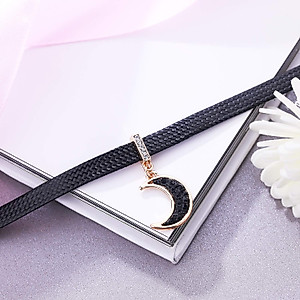 Yonhon Black Moon Choker Necklace for Women