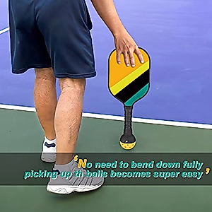 Pickleball Retriever, Pickleball Gifts, Pickleball Accessories, Fits Standard Pickleball Paddles- Pick Up Pickleball Balls without Bending Over