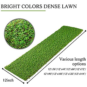 GLOBREEN Artificial Grass Table Runner Decorations for Party, Wedding, Birthday, Baby Shower, Sport Theme, 12" x 36"