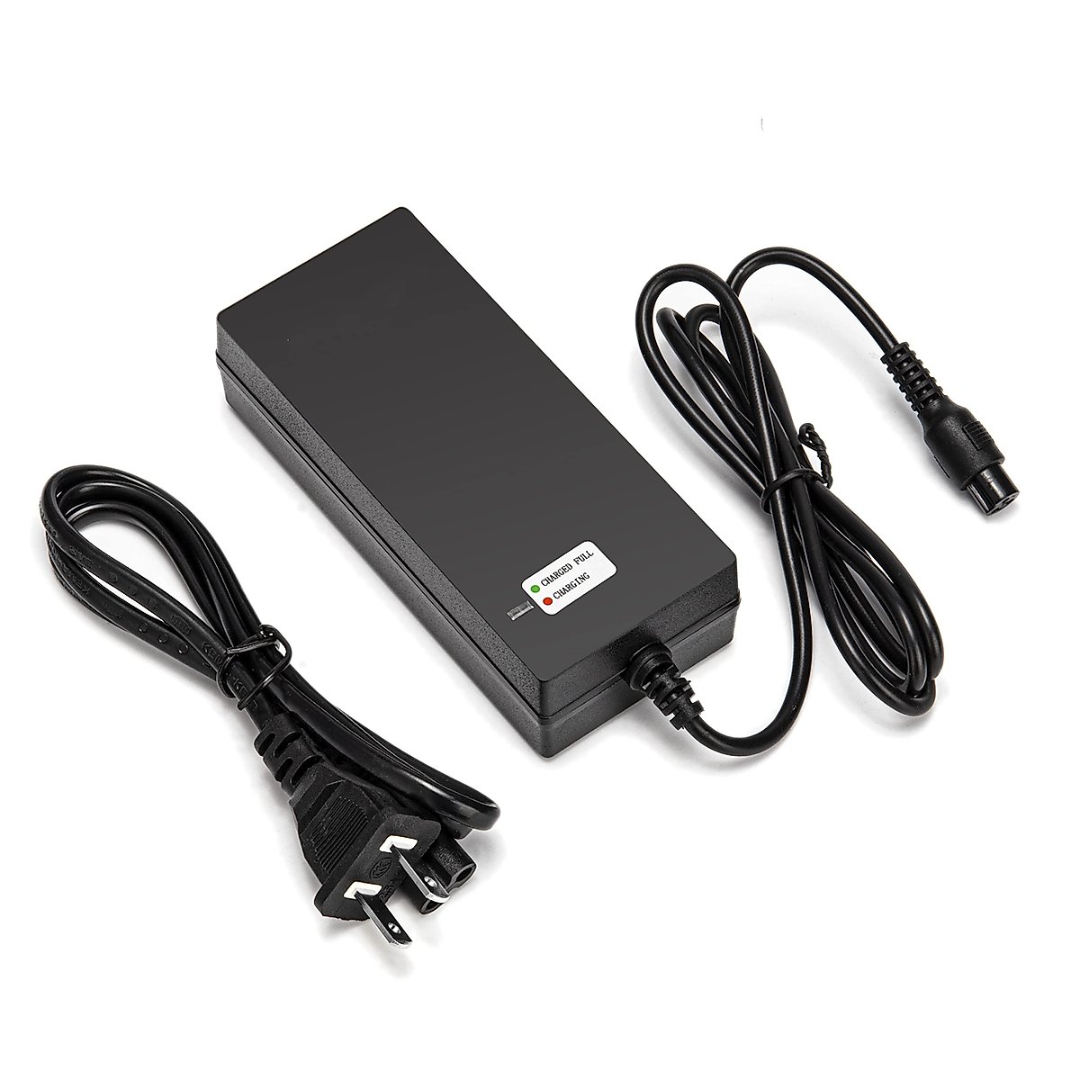 EVAPLUS 42V 2A Power Adapter, PowerFast 3-Prong Inline Connector for 36V Pocket Mod, Sports Mod Lithium Battery