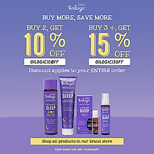 Oilogic Baby Lotion - Slumber & Sleep Calming Cream for Babies & Toddlers - Relaxing & Moisturizing with 100% Pure & Natural Essential Oil Blend - Lavender and Chamomile Oil