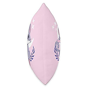 Anime Cat Witch On The Moon Cute Kawaii Witchy Anime Neko Cat Knife Pink Pastel Goth Throw Pillow, 16x16, Multicolor