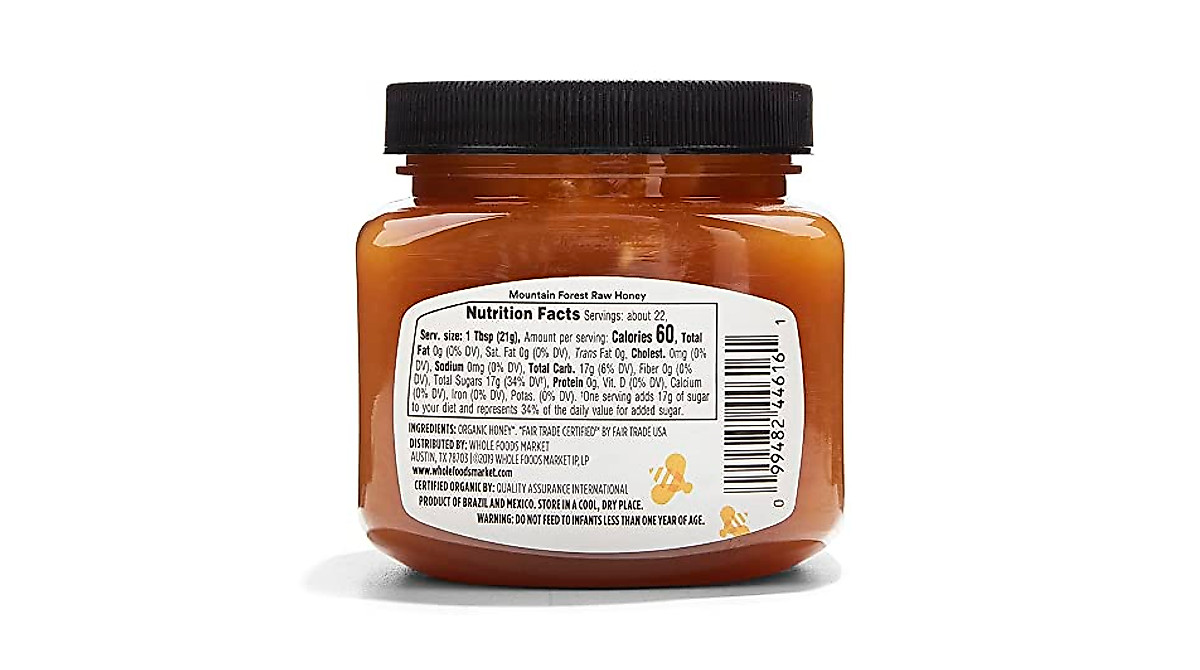 Organic Raw Mountain Forest Honey - 365 by Whole Foods