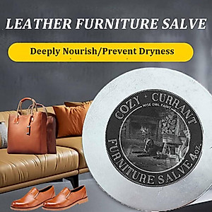 MuLich Wise Owl Furniture Salve, Upgrade Wise Owl Furniture Salve for Leather, Leather Furniture Salve And Brush, Furniture Salve for Leather Wise Owl, Furniture Salve for Wood (1PC)