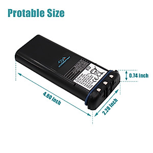 Accessoryway BP-252 7.4V 1800mAh Li-Ion Battery Compatible for ICOM IC-M36 IC-M33 IC-M34 Marine Radio Replacement Battery