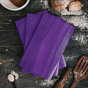 Kitchen Towels Set Ombre Purple Dish Towel Lavender Purple White Dishcloths 3 Pack, 18x28 Inches Absorbent Soft Cotton Dish Cloths Bar Towels & Tea Towels