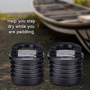 4 Pcs Boat Stopper, Rubber Kayak Scupper Plug Kit Drain Holes Plugs for Kayak Canoe Marine Replacement Accessory