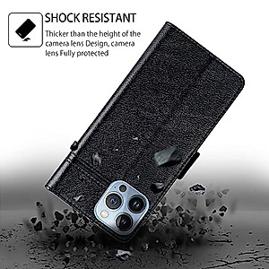 Fansipro Wallet Folio Case for Samsung Galaxy S9 Plus, Premium PU Leather Slim Fit Cover for Galaxy S9 Plus, 3 Card Slots, 1 Transparent Photo Frame Slot, Anti-Dirt, Black