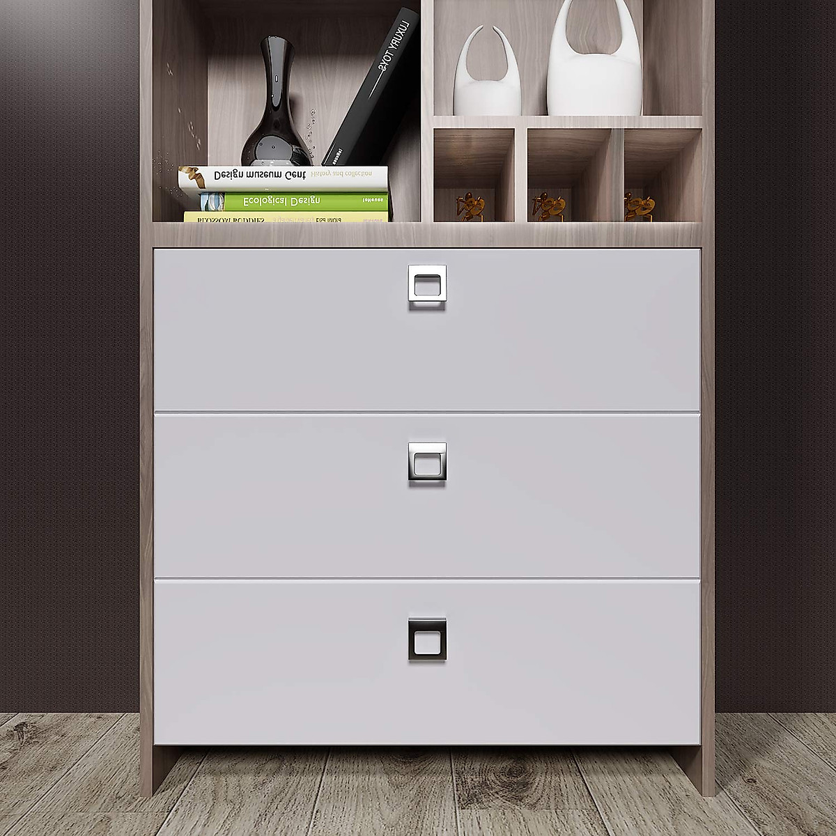 Livelynine 15.8x197 Waterproof White Wallpaper Peel and Stick for Bedroom White Vinyl Wrap for Kitchen Self Adhesive Contact Paper for Cabinets Drawer Liner Modern Wall Paper for Bedrooms Bathroom