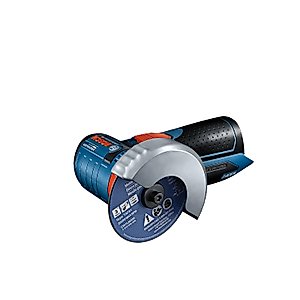 BOSCH GWS12V-30N 12V Max Brushless 3 In. Angle Grinder (Bare Tool), Blue