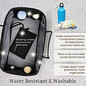 Essential Pal Neoprene Tote Bag, 3-in-1 Large Beach Tote – Zip-Top Waterproof, Tote Bag Great as a Beach Bag, Pool Bag, Boat Bag, Diaper Bag Tote – Neoprene Bag & Neoprene Purse w/Removable Base