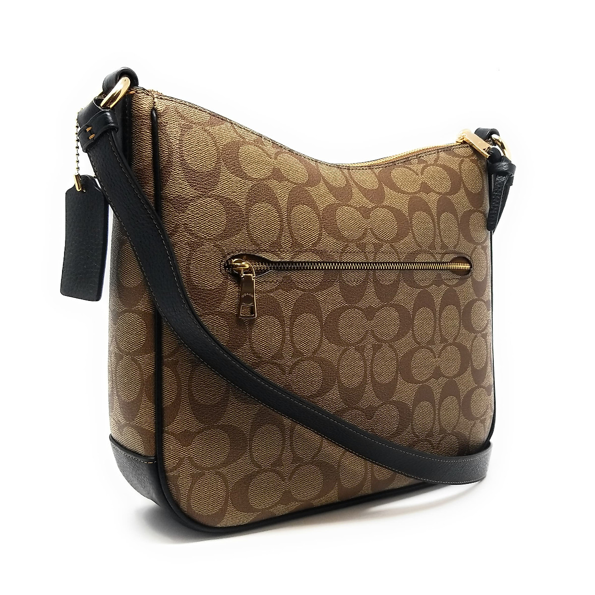 Coach Women's Ellie File Bag (Signature Canvas - Disco Patches - Khaki)