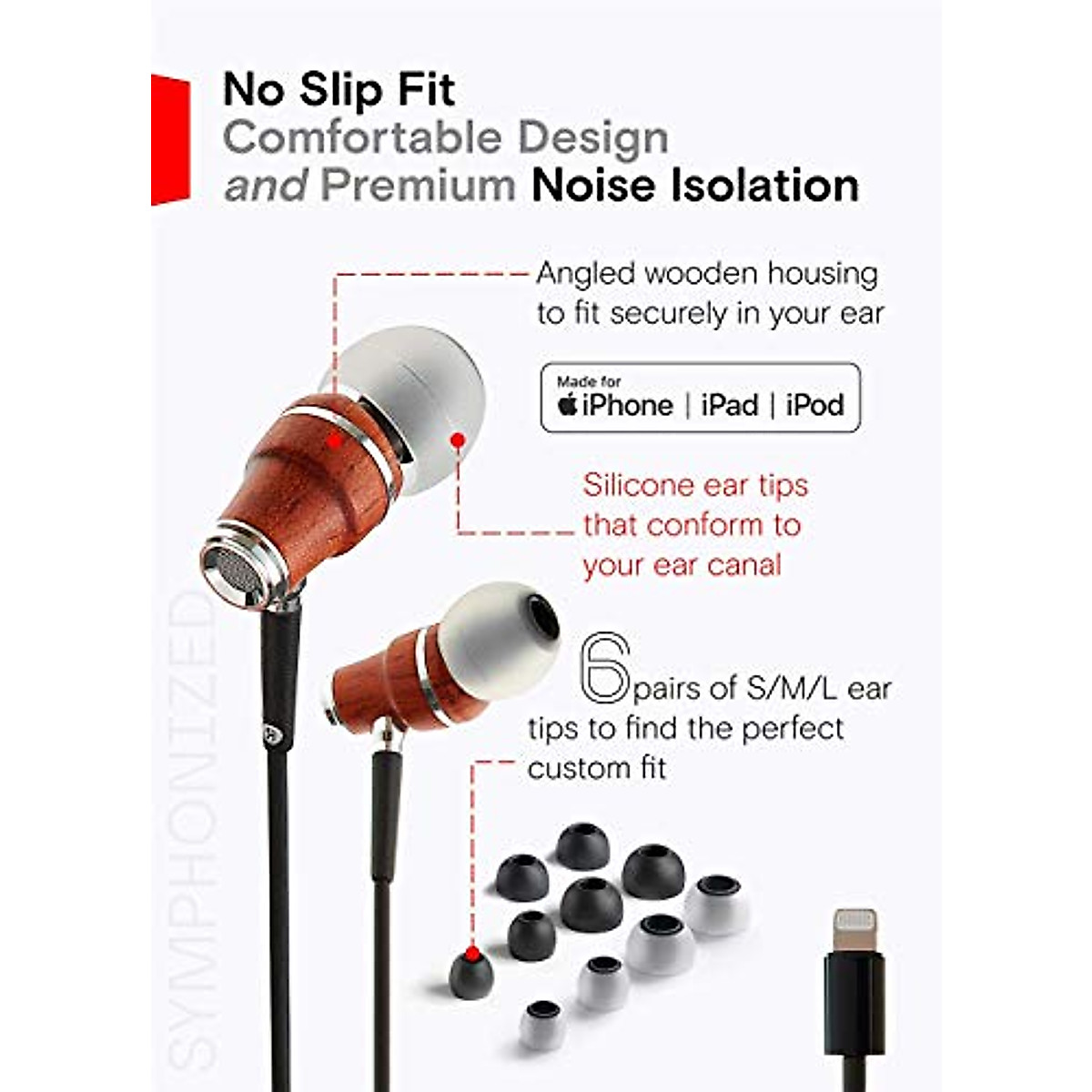 Symphonized Save Up to 27% on NRG MFI Earbuds, Certified Lightning Earbuds Compatible and NXT 2.0 Bluetooth Wireless Portable Speaker