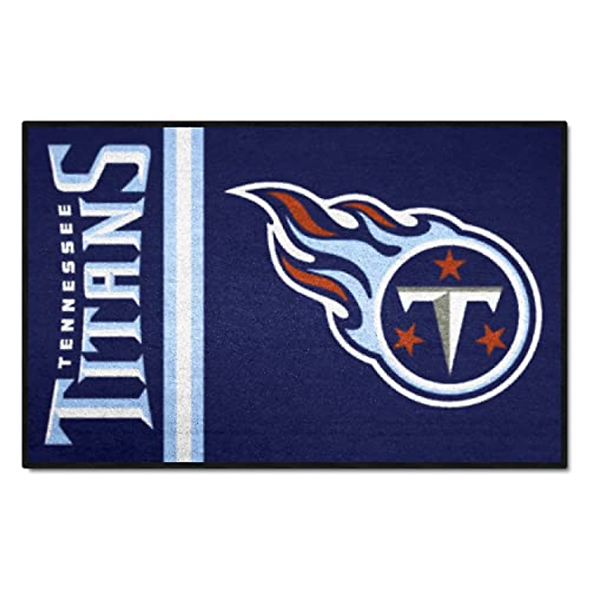 FANMATS - 8239 NFL Tennessee Titans Nylon Face Starter Rug 19"x30"