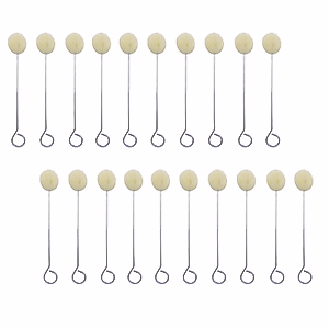 100 Packs Wool Daubers Ball Brush Leather Dye Tool with Metal Handle for DIY Crafts Projects