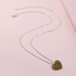 COLORFUL BLING Zodiac Necklace for Women 12 Constellation Sign Pendant Necklace Heart Color Changing Necklace Temperature Sensing Mood Necklace Astrology Horoscope Necklace -Pisces