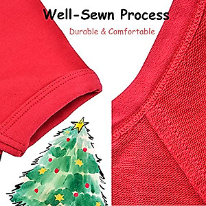 Koneseve Dog Christmas Shirt Soft Cotton Dog Clothes Winter Warm Cat Sweater Breathable Santa Clause Costume for Small Dogs Cats Boy Girl Pet Outfit Adorable Puppy Pajamas Cozy Kitten Apparel 3XL