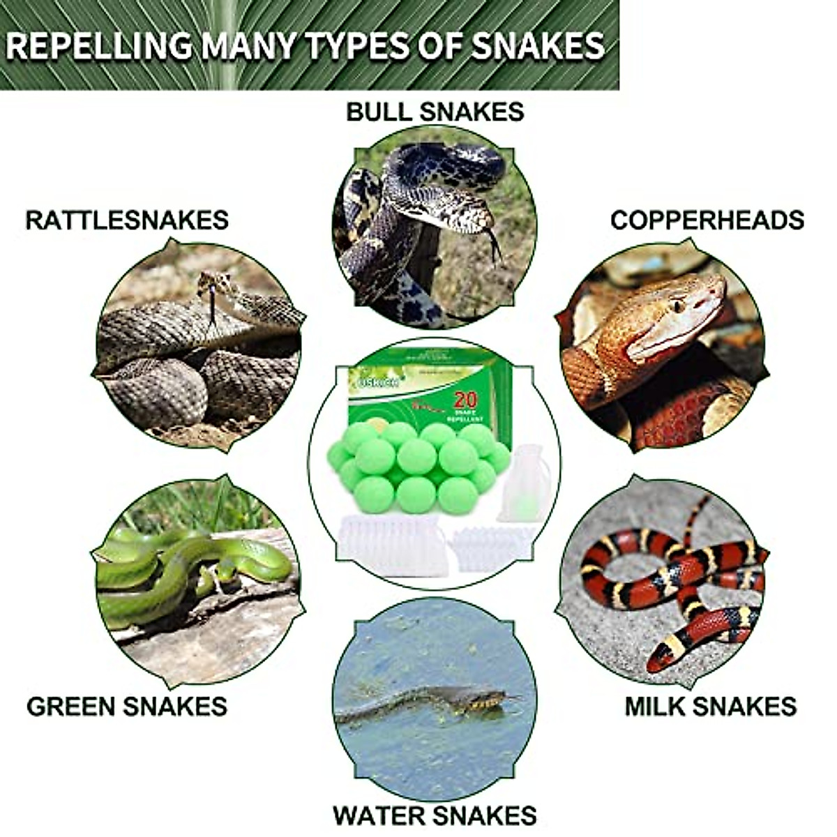 Keep Snakes Away: USKICH Plant-Based Repellent for Yard & Garden