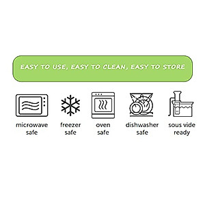 Reusable Silicone Ziplock Food Bags with 100% Leak Proof | 100% Sustainable, Zero Plastic | Microwave safe, Freezer Safe & Dishwasher Safe | Reusable bags with 3 Sizes(2 Small, Medium, Large) | a Hook For Easy Hanging