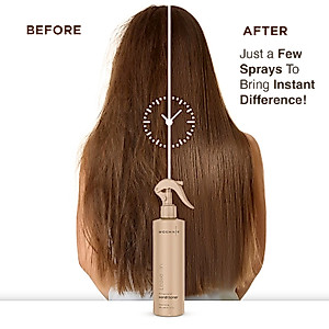 MOEHAIR Leave-in Conditioner (12 Fl. Oz.) | Infused with Proteins and Argan Oil | Curly Hair Detangler Spray For Women & Men | Hair Softener | Breakage and Split End Repair | Sulfate and Paraben Free