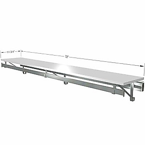 Arrange A Space Shelf Single Hang Closet System, 72", White