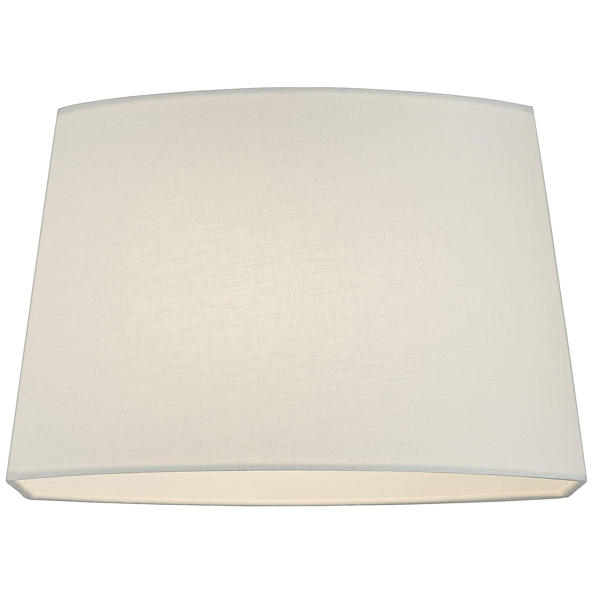 Set of 2 Hardback Oval Lamp Shades White Medium 12.5" Wide x 10" Deep at Top and 15" Wide x11" Deep at Bottom and 10" High Spider with Replacement Harp and Finial Fitting - Springcrest