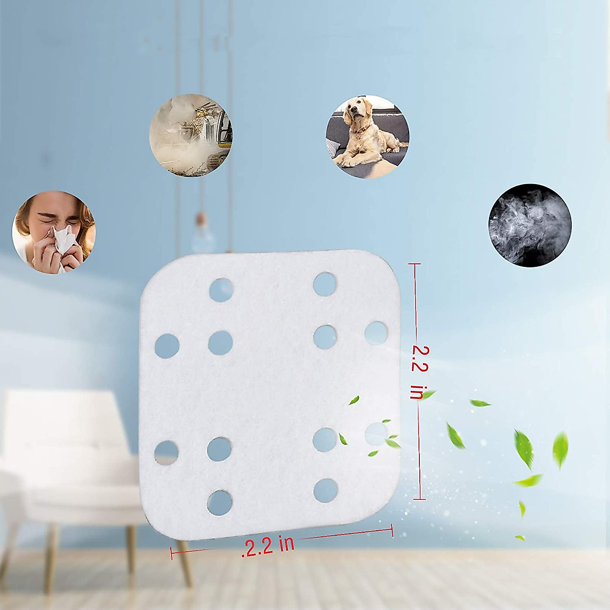 KEYJINIU 20 Pack LV600HH Replacement Descaling Pad, Compatible for LEVOIT LV600HH LV600S Mineral Absorption Pad