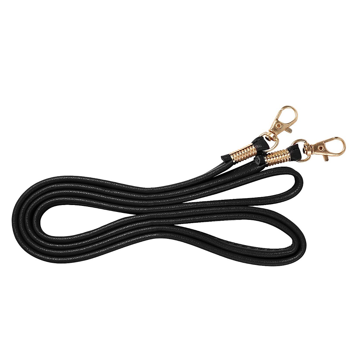 PU Leather Replacement Crossbody Shoulder Strap for Women Small Black Cell Phone Case Purse Wallet Bag Handbags Straps (Set of 2)