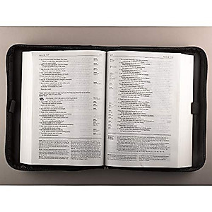 Christian Art Gifts Women's Fashion Bible Cover Serenity Prayer, Aqua/Black Faux Leather (Medium)