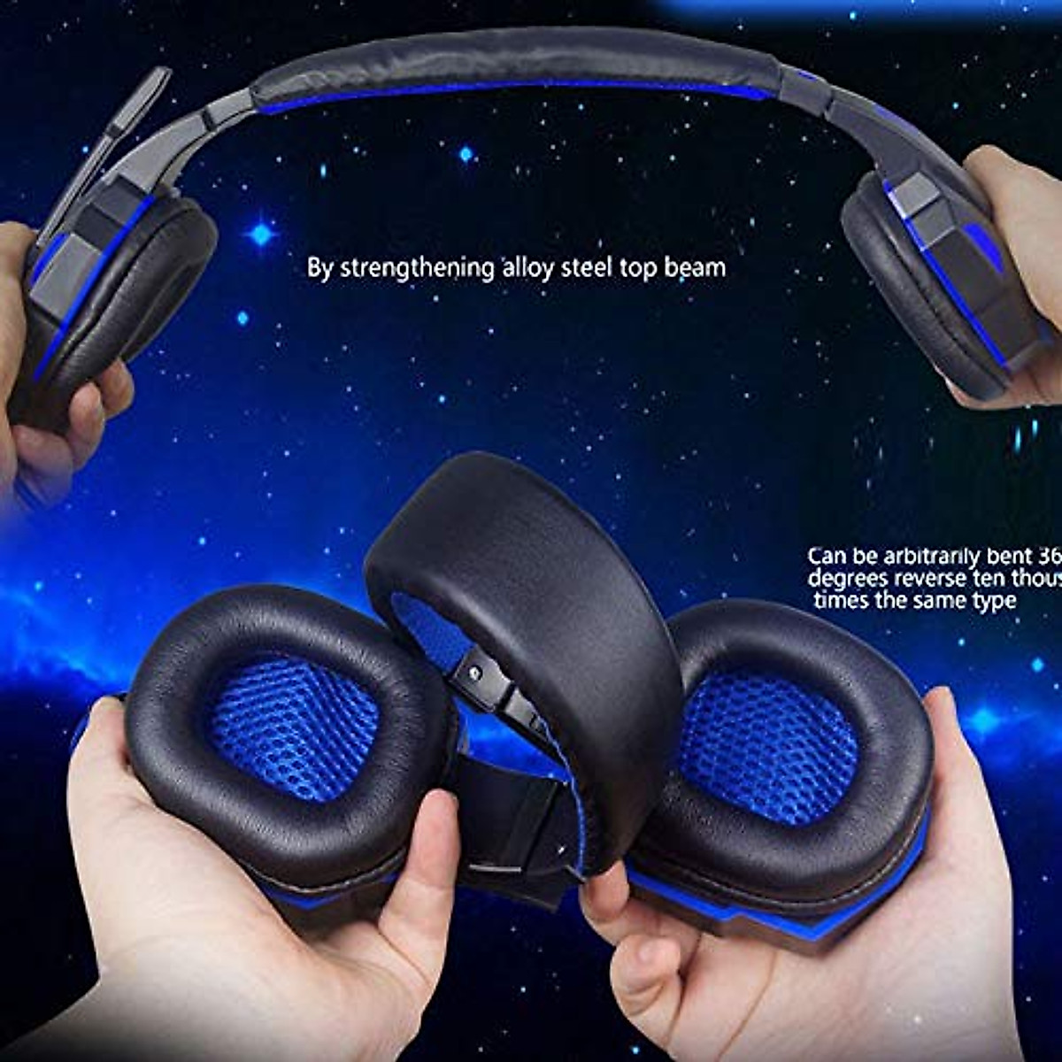 3.5mm Wired Noise Isolation Volume Control Gaming Headphone