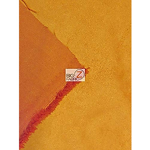 Microfiber Suede Upholstery Fabric DIY Jeans Shoes Couches Drapes Accessories (Burnt Orange, 1 Yard)