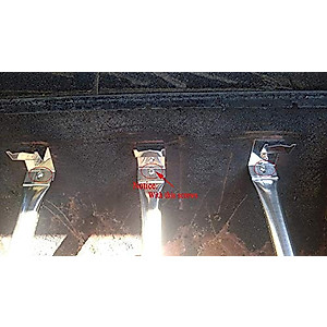 Hisencn Repair Parts for Chargriller 5050, 3001, 5650, 3008, 3030, 4000, King Griller Gas Grill, Stainless Grill Burner Tube, Heat Plate Shield Tent, Hanger Brackets, Electronic Ignitor Replacement