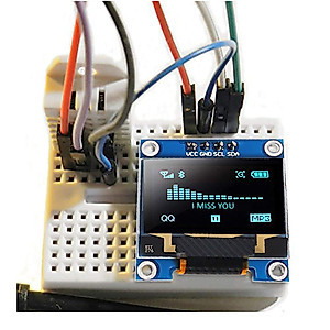 ACEIRMC 4pcs 0.96 Inch OLED Module 12864 128x64 SSD1315 Driver IIC I2C Serial Self-Luminous Display Board Compatible with Arduino Raspberry PI (Blue)