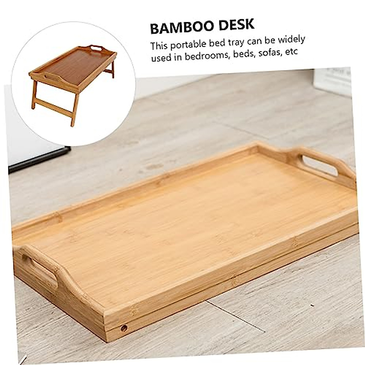 USHOBE 1pc Multifunctional Folding Table Drink Tray Portable Desk for Laptop Dresser Nightstand Set Bed Tray Breakfast Serving Tray Media Bed Tray Bed Food Trays Folding Desk Bed Desk