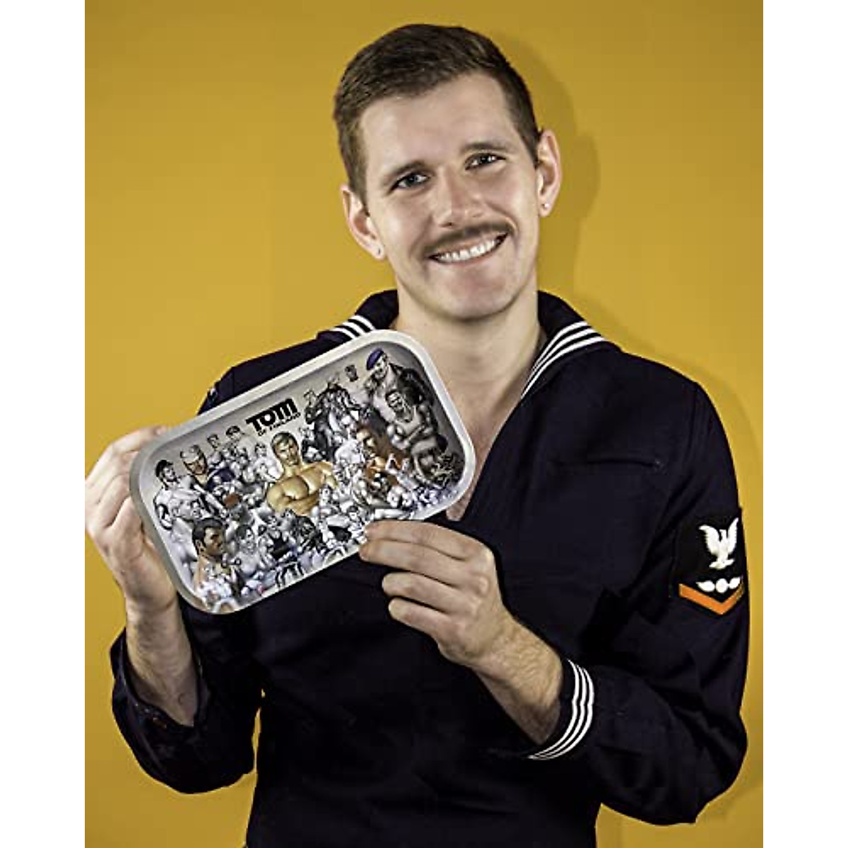 Tom of Finland Tin Tray (Queer, Gay, Rolling, Serving)