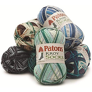 Patons Kroy Socks Yarn, 2-Pack, Sunset Stripes