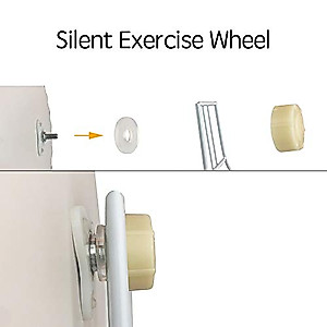 Quiet Hamster Exercise Wheel Silent Spinner, Made of Wood, Stand Included, Sunflower Design (7.5", Blue)