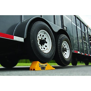 Trailer Aid Camco Tandem Tire Changing Ramp with 4.5-Inch Lift, Yellow (21000)