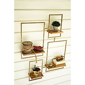 Kalalou NJH2069 Wall Unit with 4 Shelves, See Image
