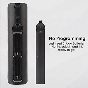 【Pack of 2】 Universal Newest Remote Control for All Samsung TV, 2 Packs BN59-01315A Universal Remote Control for All Samsung LCD LED HDTV 3D Smart TVs, with Netflix/Hulu/Prime Video Buttons