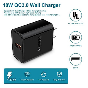 Android Car Charger Fast Charging USB C Wall Charger Block for Samsung Galaxy Z Flip 4,Z Fold 4,A23,A54,S21,S22,S20,A53,A14,A13,A03s;Google Pixel 7Pro,6a,6Pro,5a;Phone Charger C Type 6FT Charger Cable