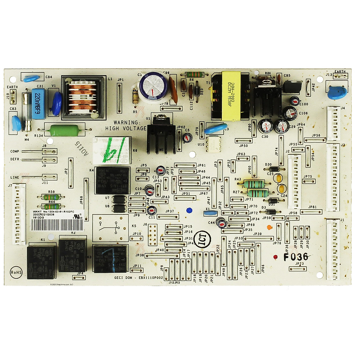 GE WR55X24347 Refrigerator Control Board
