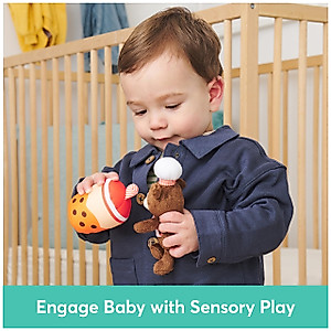 GUND Baby Play Soft Collection, My Little Food Truck 5-Piece Plush Playset with Rattle, Squeaker and Crinkle Sound Toys, Sensory Toy for Babies, 7.5”