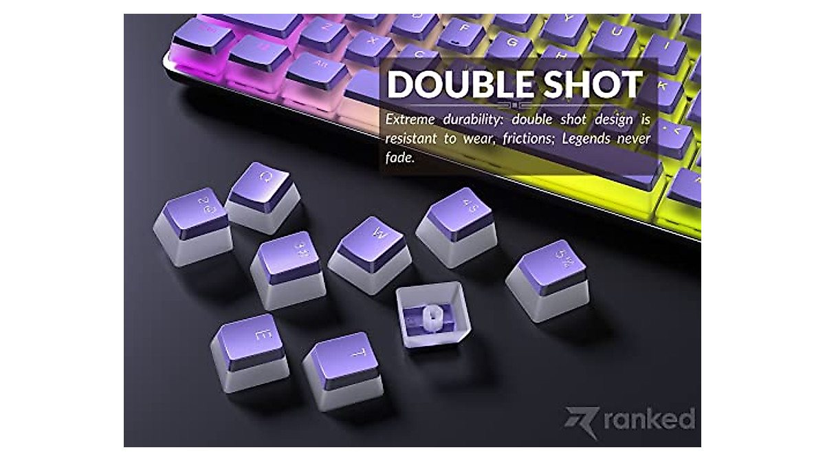 Ranked Pudding Keycaps for RGB Mechanical Keyboards