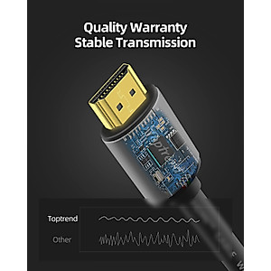 8K HDMI 2.1 Cables, High Speed HDMI Cords Support to 48Gbps 4K @120Hz 8K @60Hz DTS:X HDR10 HDCP 2.2 & 2.3 for Sony Samsung LG TCL HDTVs,Roku TVs,PS5,Blu-ray,RTX 3090 (8K 25FT HDMI Cables)