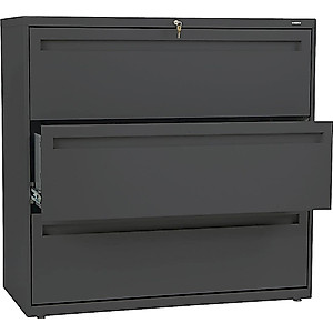 HON 793LS 700 Series Three-Drawer Lateral File, 42w x 19-1/4d, Charcoal